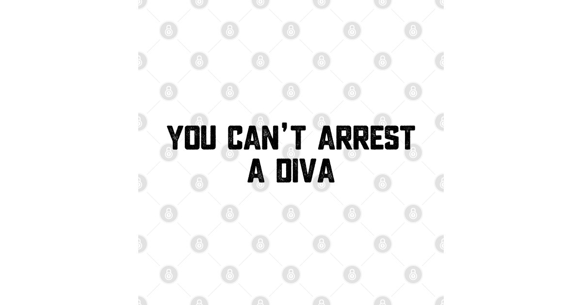 You-can’t-arrest-a-diva - Fun - You Cant Arrest A Diva - T-Shirt ...