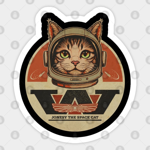 Jonesy The Space Cat - Weyland Yutani - Sticker | TeePublic