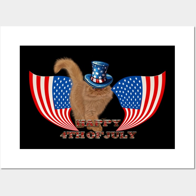 Happy 4th of July with cute cat - Happy 4th Of July With Cute Cat ...