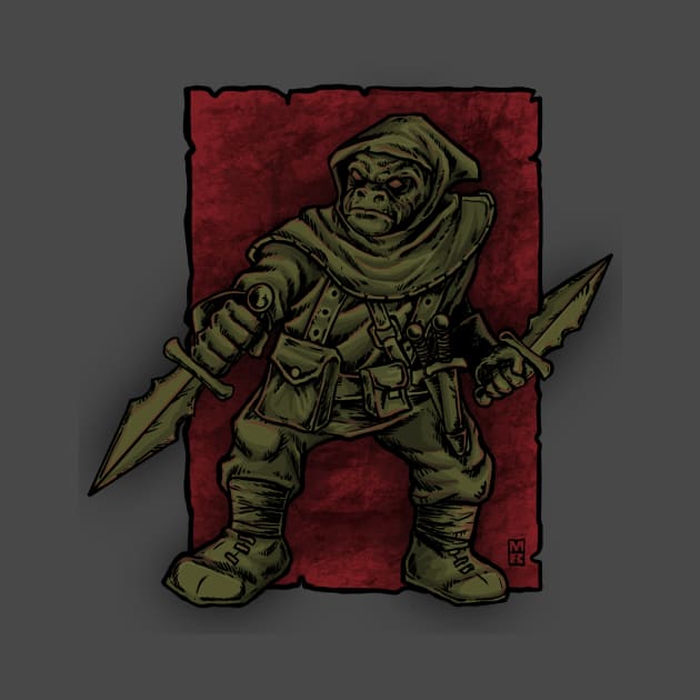Half Orc assassin - Orc - T-Shirt | TeePublic