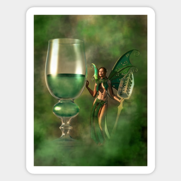 Absinthe, The Green Fairy - Absinthe - Sticker | TeePublic