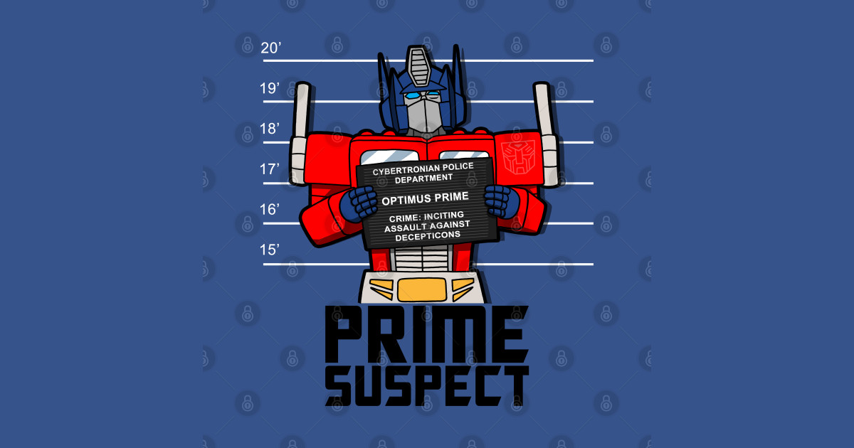 Optimus Prime Transformers Autobot G1 Funny Robot Mugshot ...