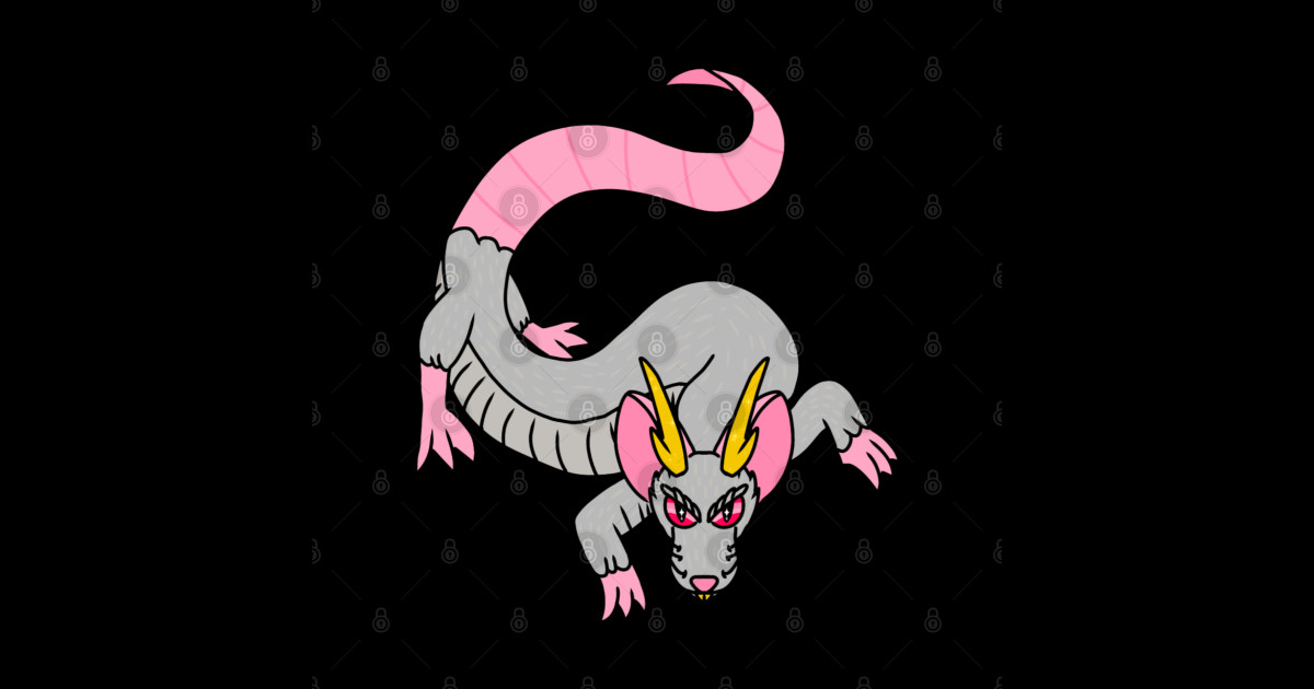 Rat Dragon (Full Color Version) - Rad Rat Studios - Sticker | TeePublic