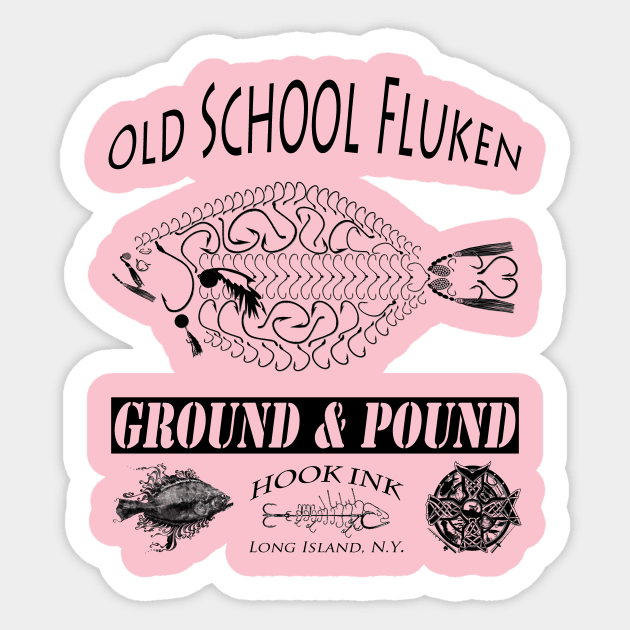Old School Fluken - Fishing - Sticker | TeePublic