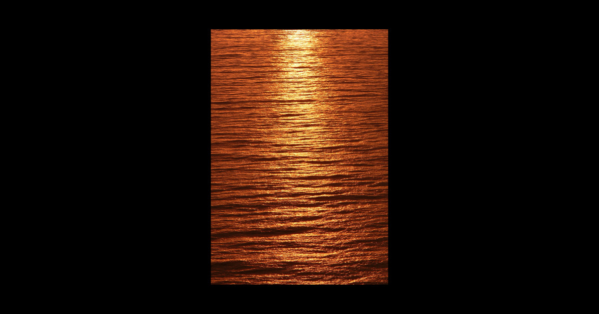 copper sunset at sea - Sunset At Sea Copper Color - Posters and Art ...