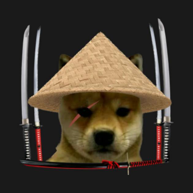 Cheems Samurai - Cheems - T-Shirt | TeePublic