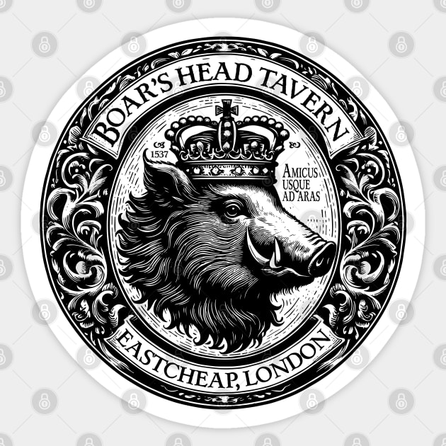 Boar's Head Tavern - Shakespeare - Sticker | TeePublic
