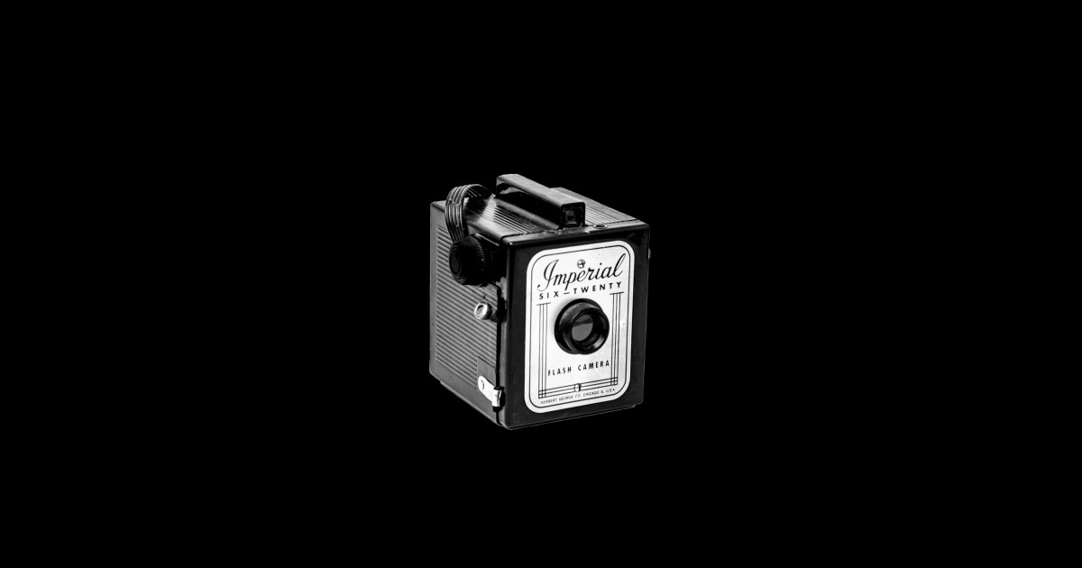 Vintage 1960s Box Camera - Don't Be Negative - Black Text - Retro Gift ...