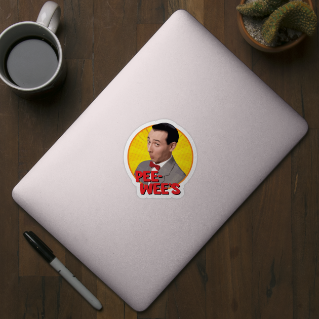 Pee-Wee's Beautiful Yellow Color Background - Pee Wee Herman - Sticker ...