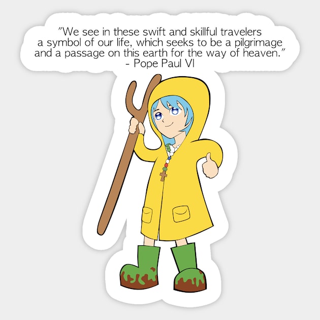 Luce Chibi Jubilee 2025 Catholic Vatican Anime Mascot - Anime - Sticker ...