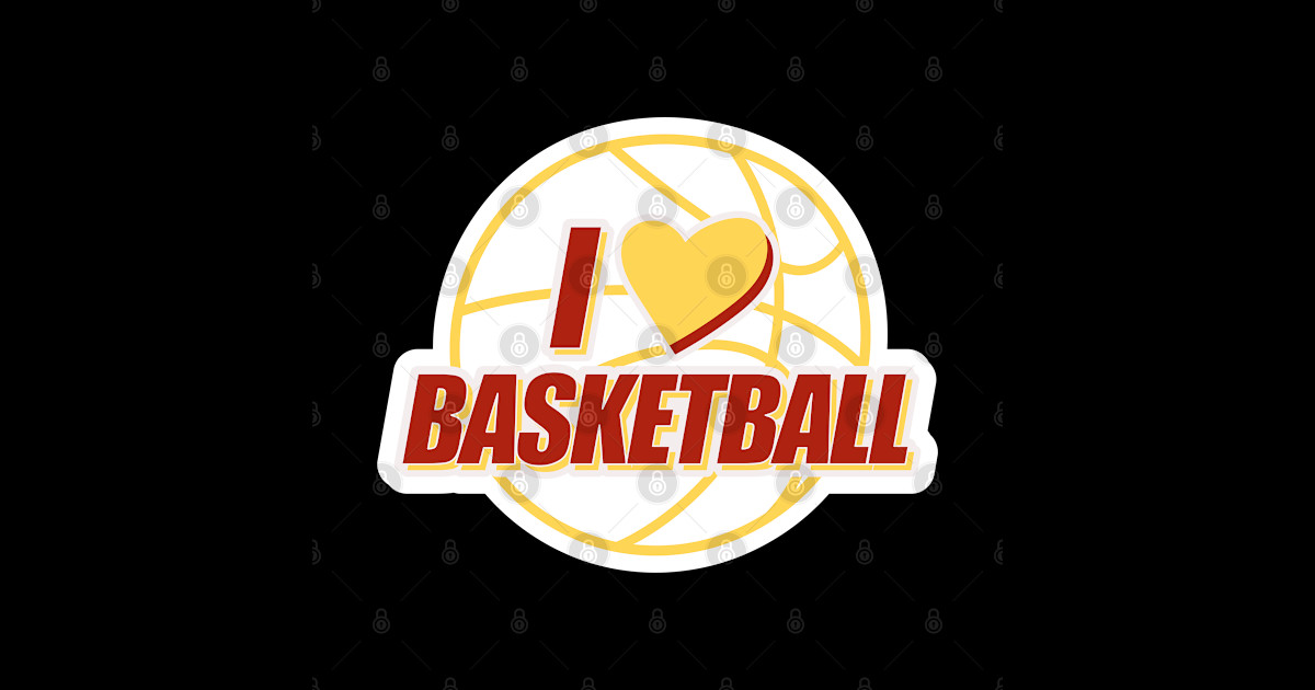 I Heart Basketball - I Heart - Sticker | TeePublic