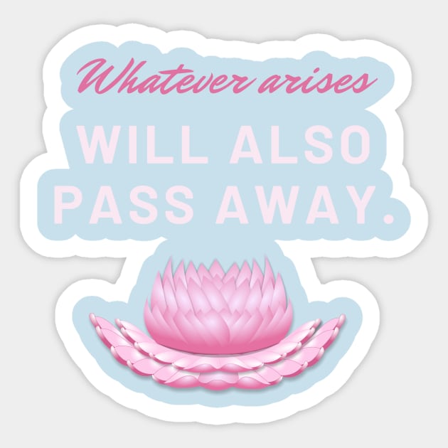 Buddhist quote: No stress - Buddhism - Sticker | TeePublic