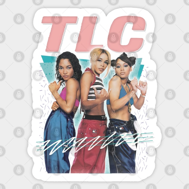 TLC \/\/ 90s Aesthetic Fan Art Design - Tlc - Sticker | TeePublic