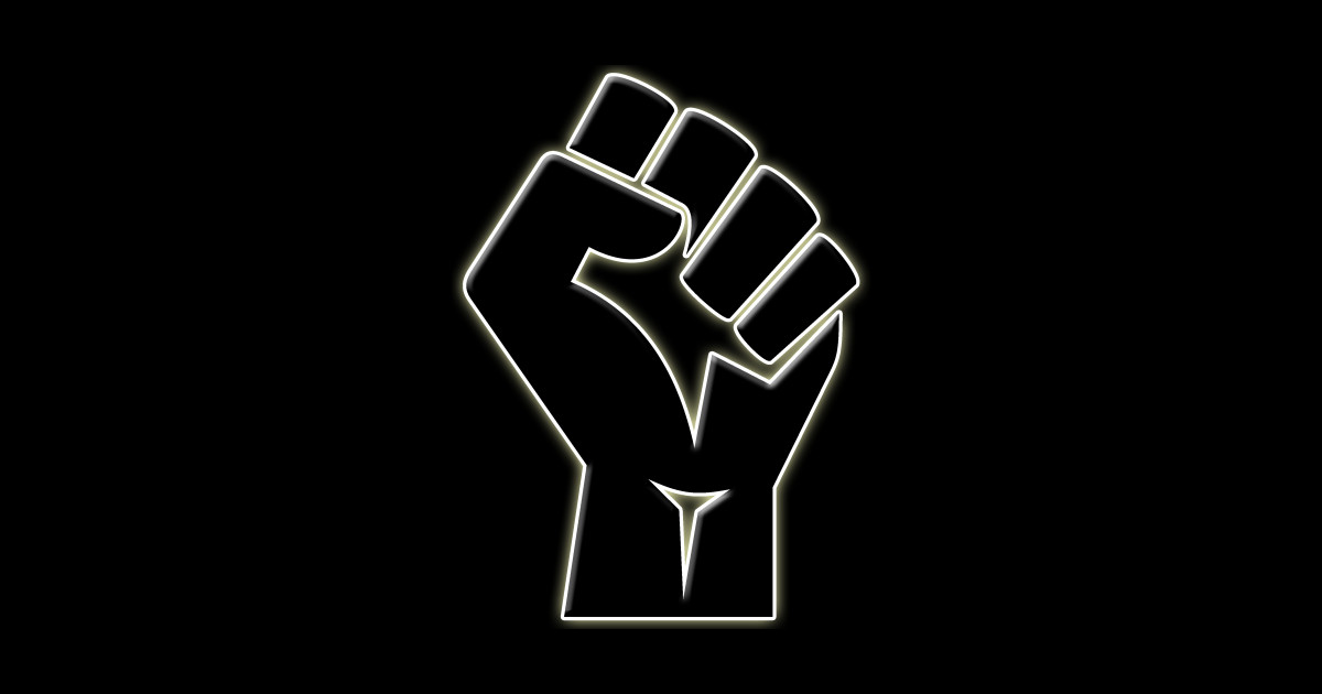 Raised Fist - Raised Clenched Fist - Sticker | TeePublic