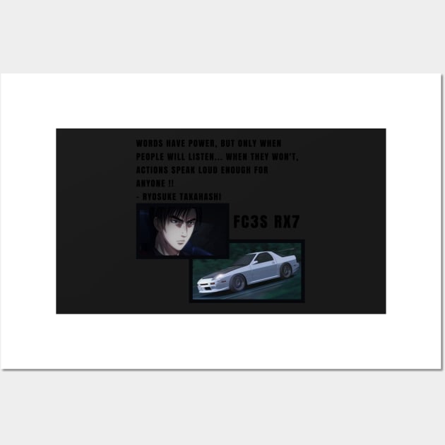 Ryosuke Takahashi Quote - Initial D - Posters and Art Prints | TeePublic