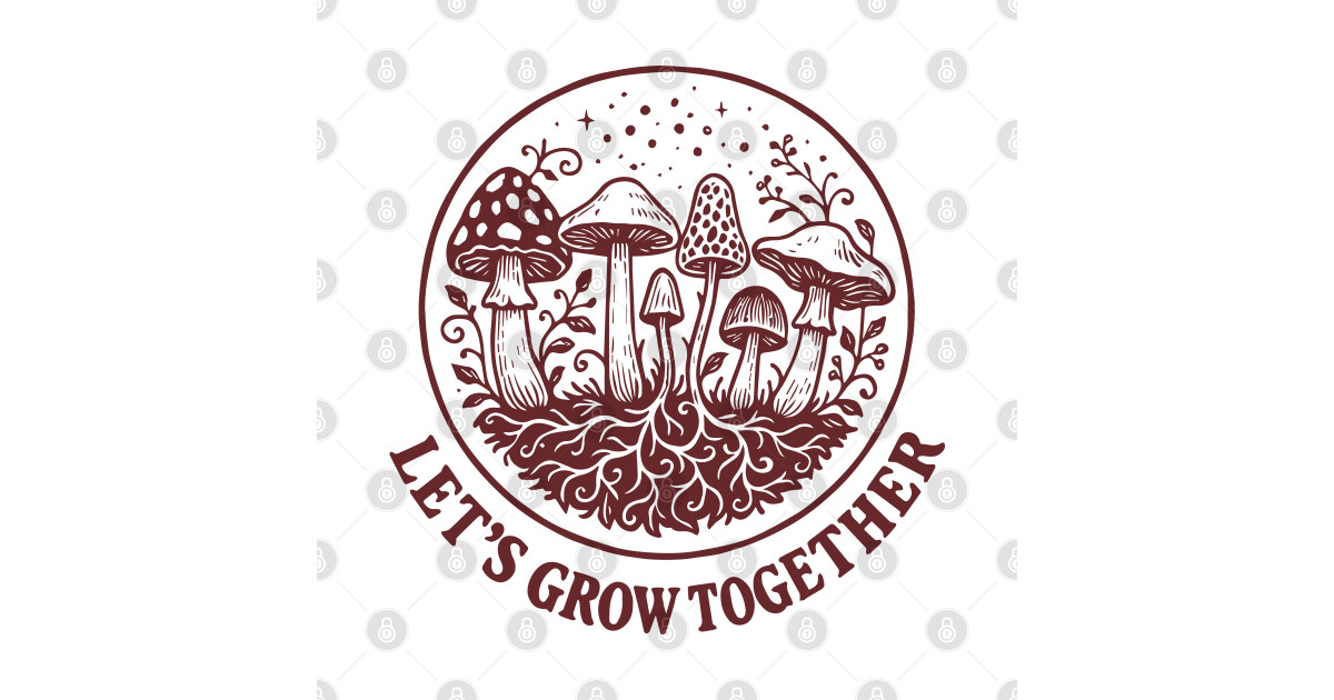 Let’s Grow Together Design | Inspiring Friendship and Teamwork Quote ...