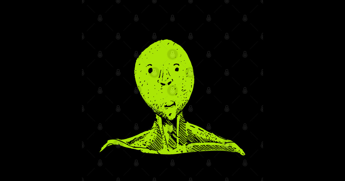 Beep Boop the Alien - Alien - Sticker | TeePublic