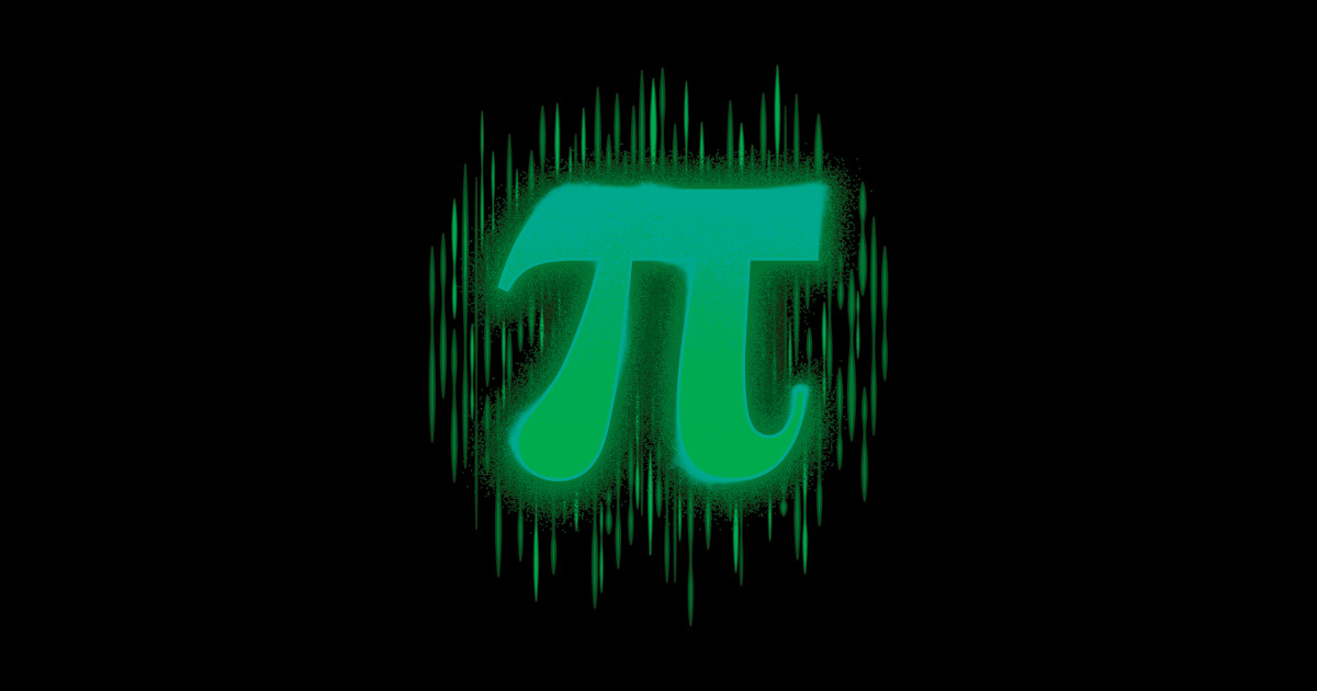 Greek Pi - Bluey Green - Pi - Sticker | TeePublic