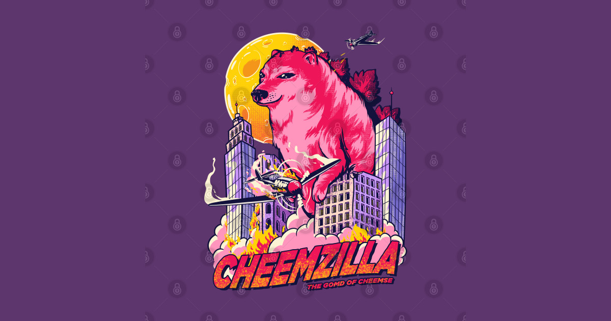 Cheemzilla - The Gomd of Cheemse - Cheems - T-Shirt | TeePublic