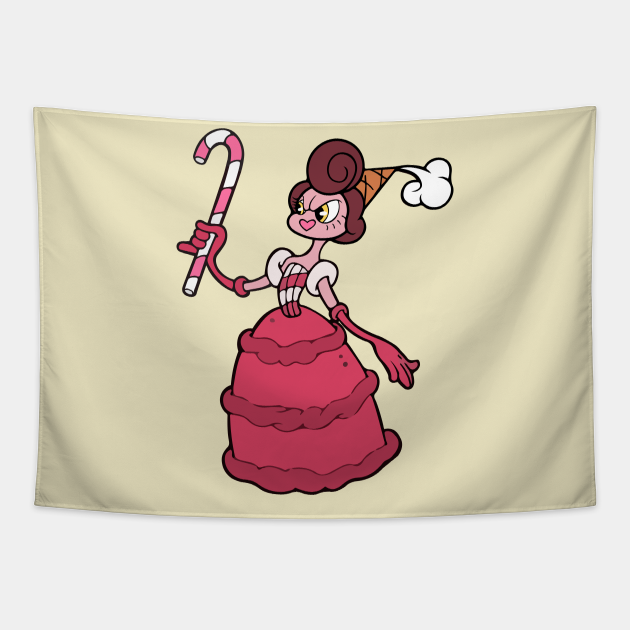 Cuphead - Baroness Von Bon Bon - Ollie Bulb Cuphead - Tapestry | TeePublic