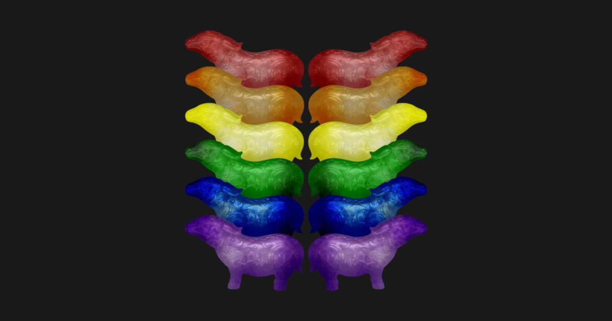 Mythical Rainbow Pigs - Rainbow Pigs - T-Shirt | TeePublic