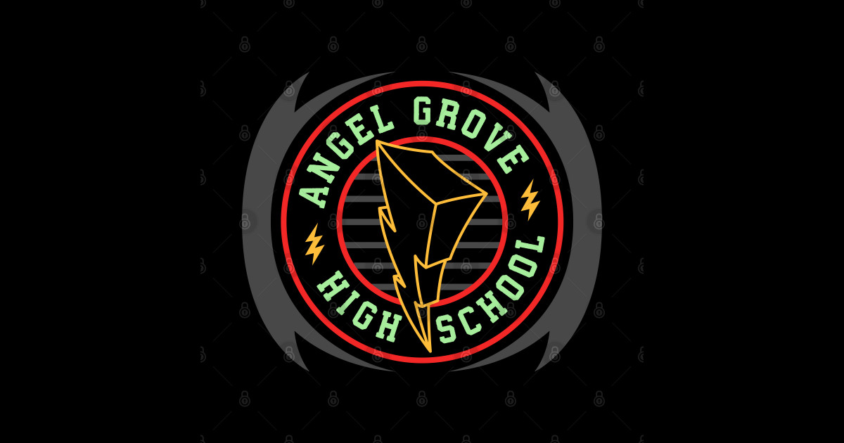 Angel Grove High School - Angel Grove - Sticker | TeePublic