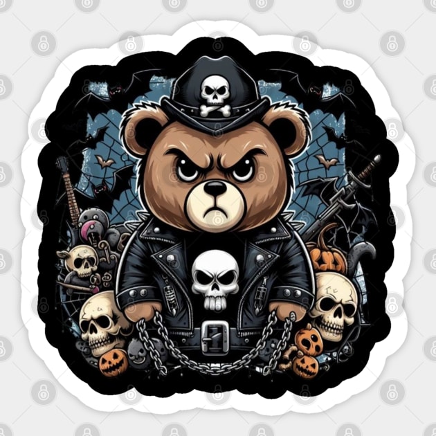 Bad ass teddy bear - Teddybear - Sticker | TeePublic