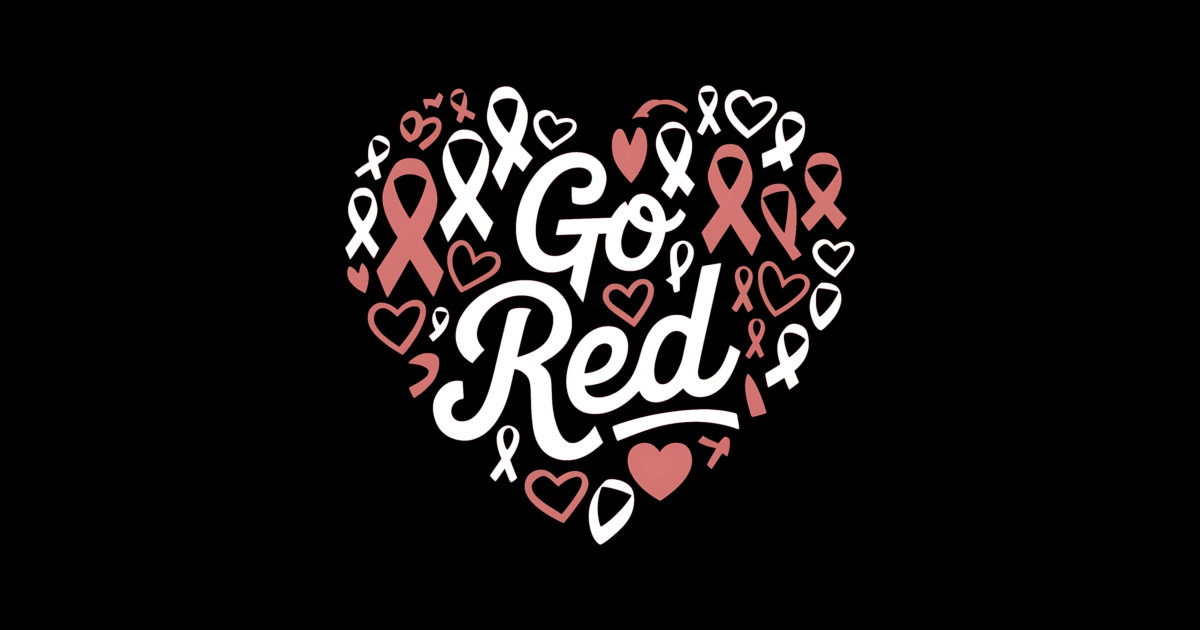 February Heart Disease Awareness Month Red Heart - February Heart ...