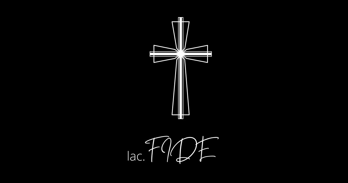 FIDE.. BELIVE . CROSS - Fide Jesus - Sticker | TeePublic