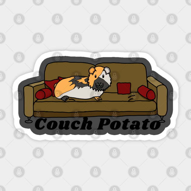 Couch Potato - Guinea Pig - Sticker | TeePublic