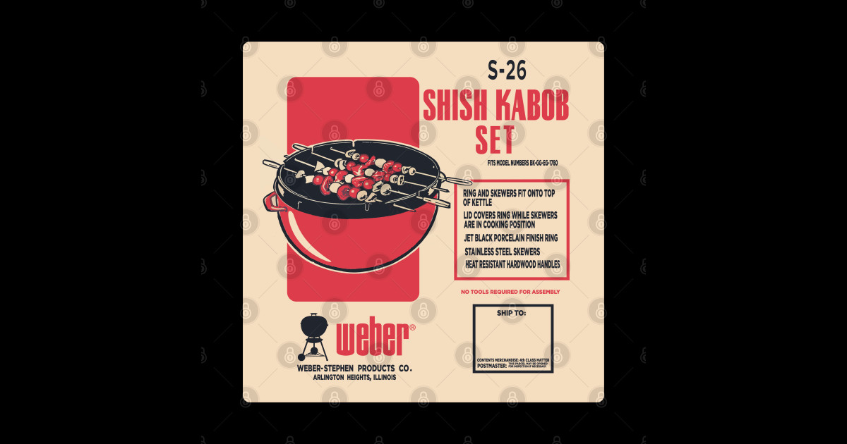 Weber Shish Kabob Set Weber Posters And Art Prints Teepublic