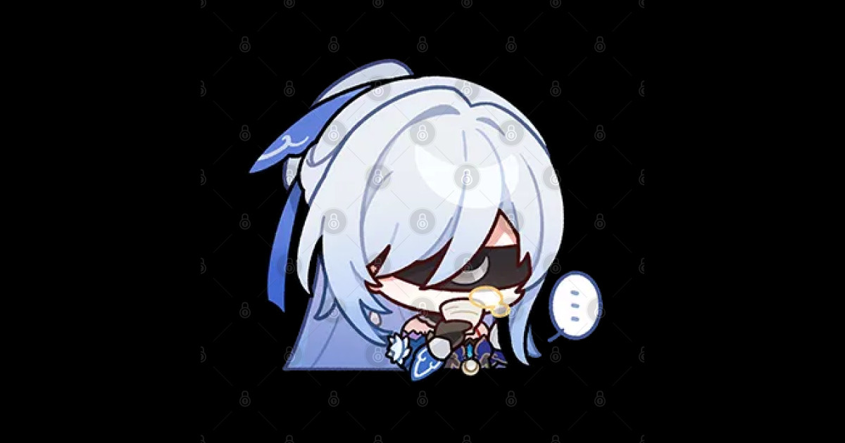 Honkai Star Rail Chibi Jingliu 4 - Honkai Star Rail - Sticker | TeePublic