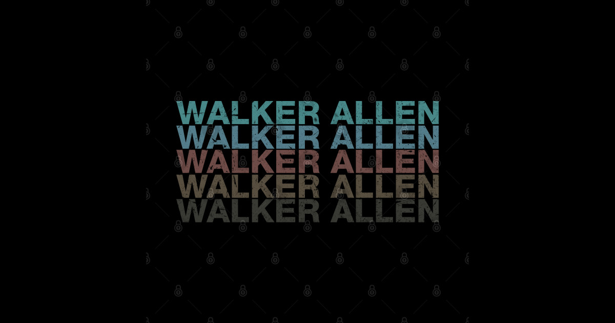 Vintage Proud Anime Name Allen Funny Birthday Gift - Walker - Sticker ...