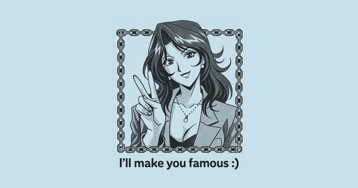 Foxy Nudes Etsuko Yamanobe "I'll make you famous" - Anime - T-Shirt ...