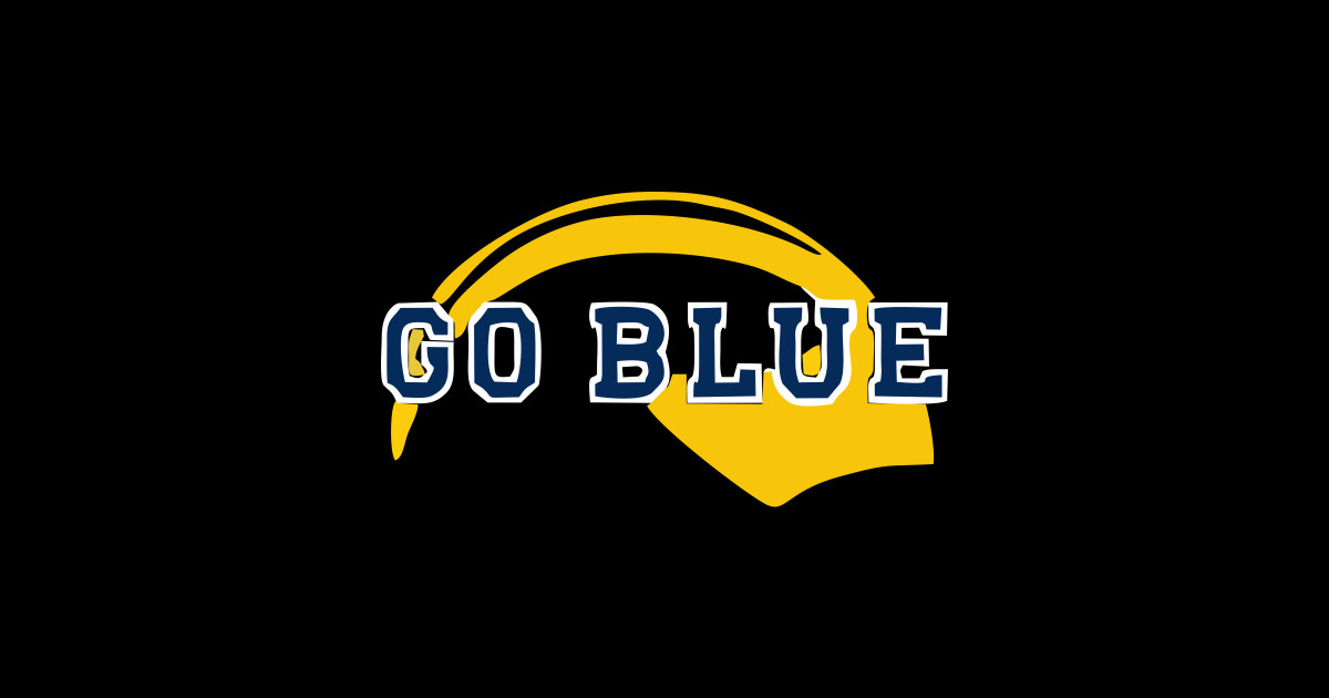 go blue - Michigan Wolverines - Sticker | TeePublic