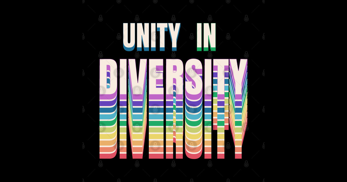 Unity In Diversity - Unity - Sticker | TeePublic