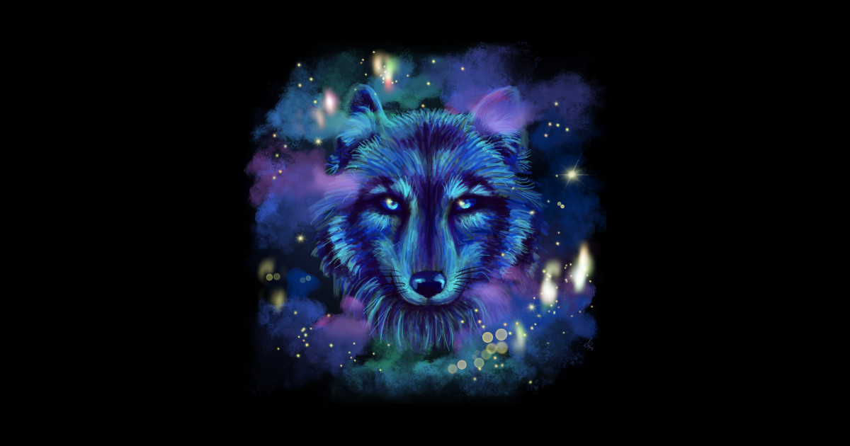 Astral Wolf - Astral Wolf - Sticker | TeePublic