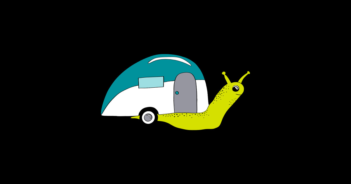 Snail Camper - Camper - Posters and Art Prints | TeePublic