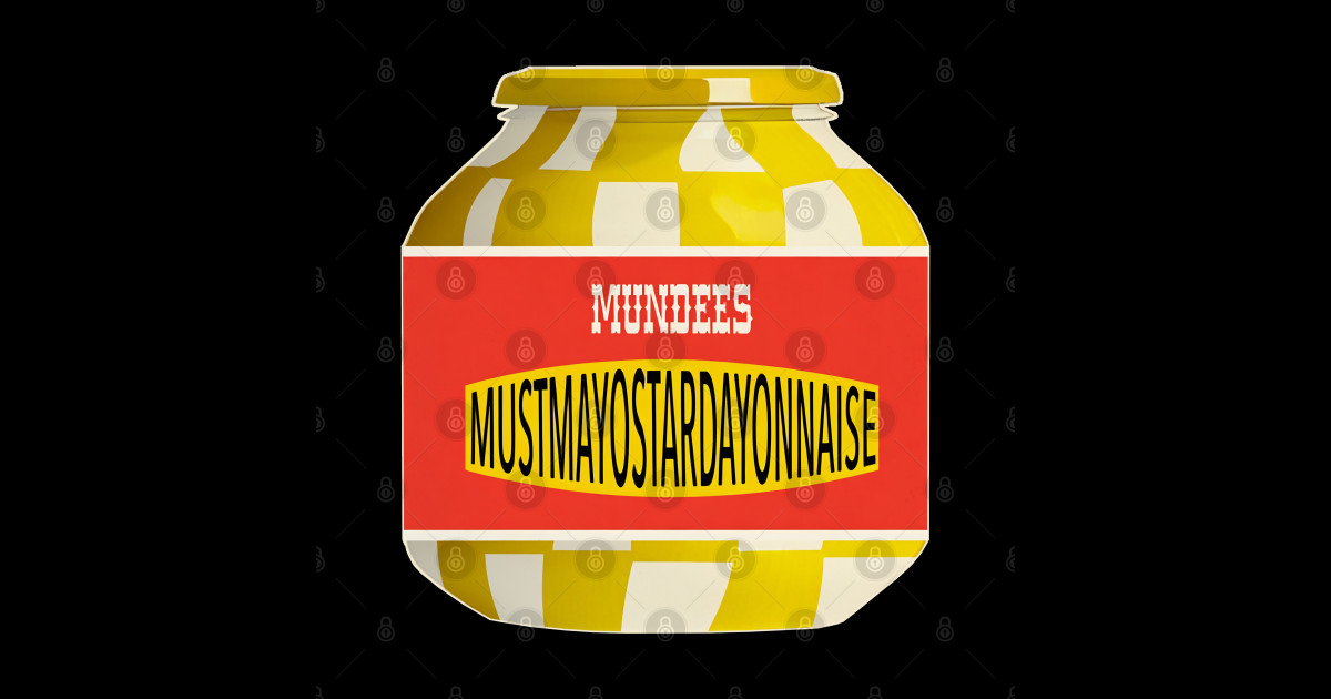 Mustard Mayonnaise 'Mayostard' Jar - Mr Show - Mr Show - Sticker ...