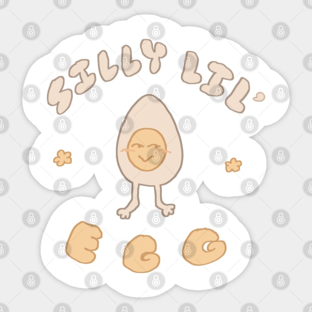 Silly Lil' Egg - Food - Sticker | TeePublic