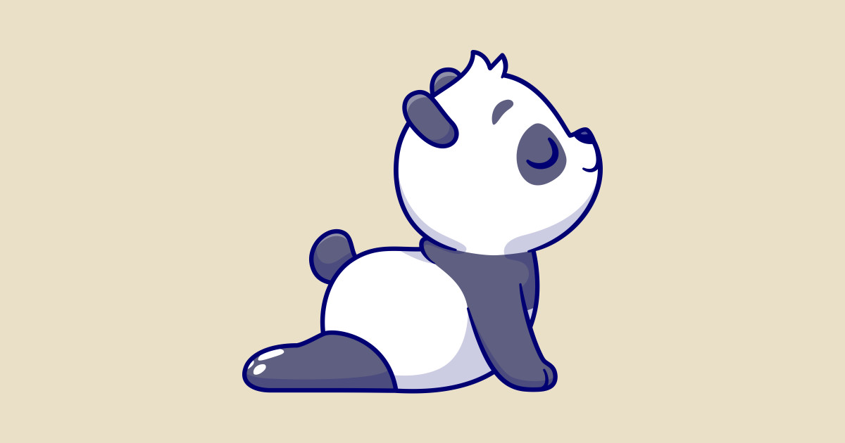 Cute Panda Stretching Yoga Cartoon - Cute Panda Stretching Yoga Cartoon ...
