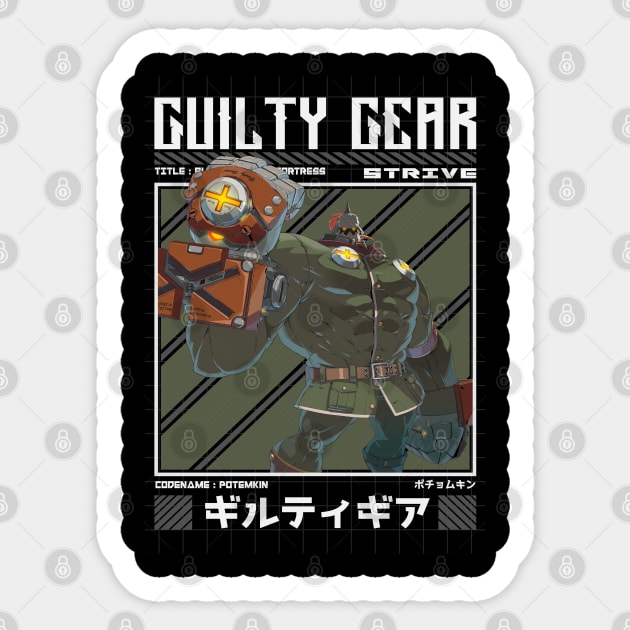 Potemkin - Guilty Gear Strive - Guilty Gear Strive - Sticker | TeePublic