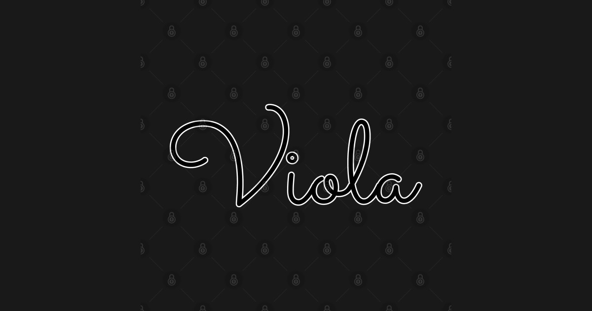 Writing Viola Name Label - Writing Viola Name Label - T-Shirt | TeePublic