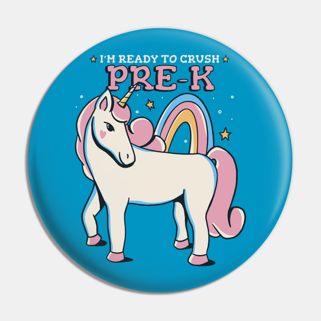 Ready to Crush Pre-K Cute Unicorn Back to School Preschool - Pre K ...