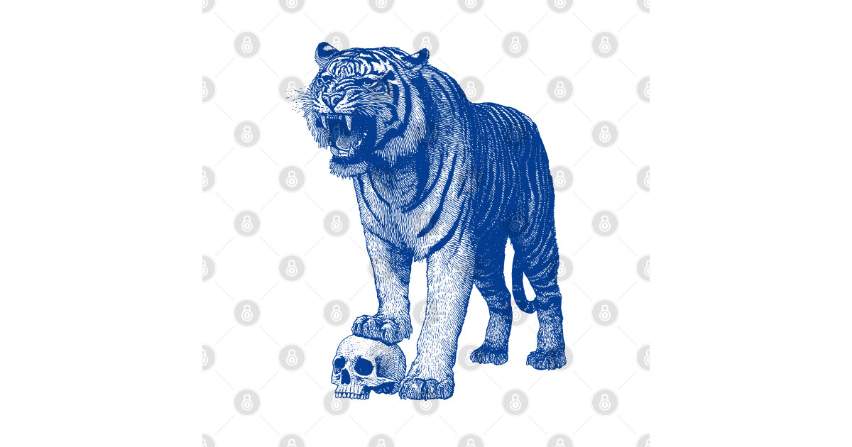 Tiger and Skull - Tiger - T-Shirt | TeePublic