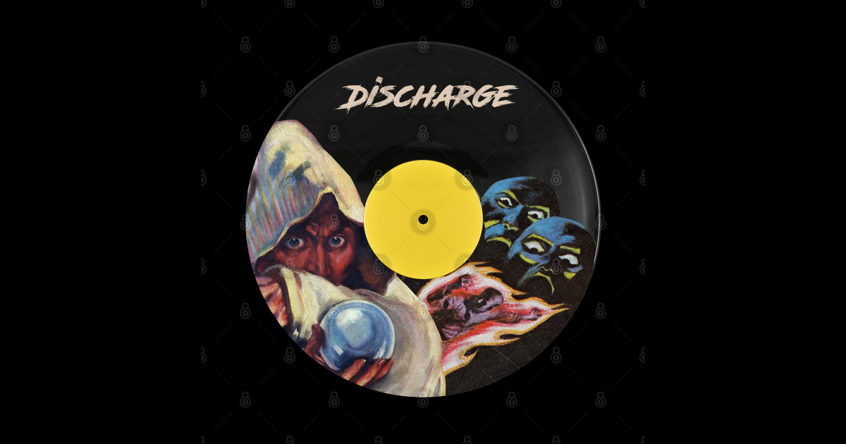 Discharge Vynil Pulp - Discharge - Sticker | TeePublic