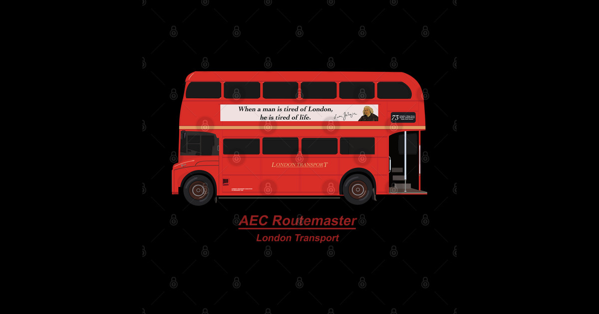 London Double Decker Bus - Bus - Sticker | TeePublic