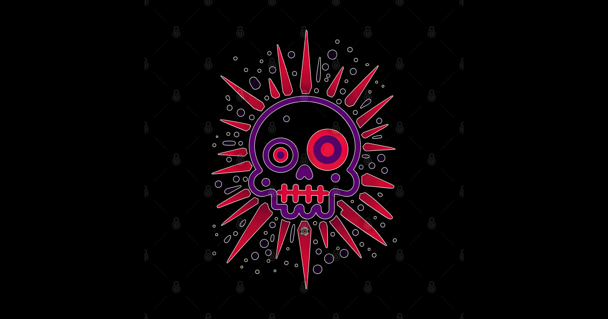 Mighty B Inspired Mask - Eye Voodoo - Mighty Boosh - Sticker | TeePublic