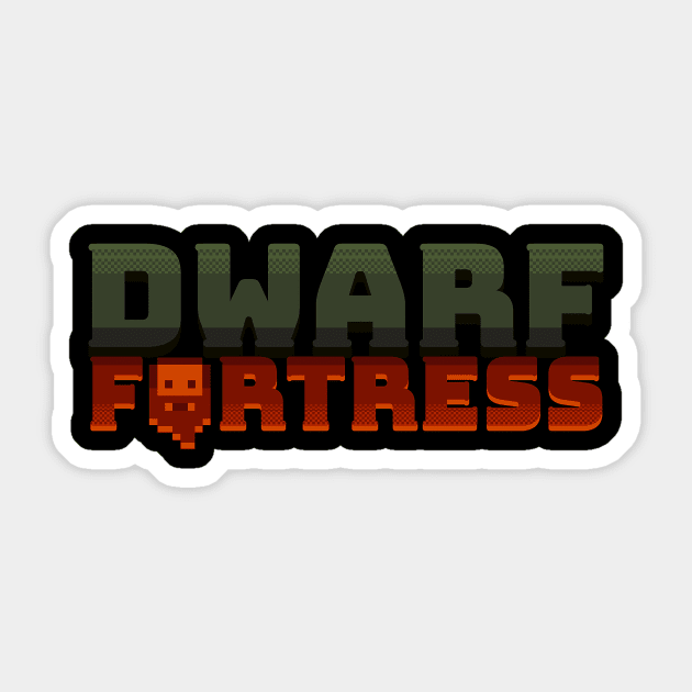 Dwarf Fortress Logo - Dwarf Fortress - Sticker | TeePublic