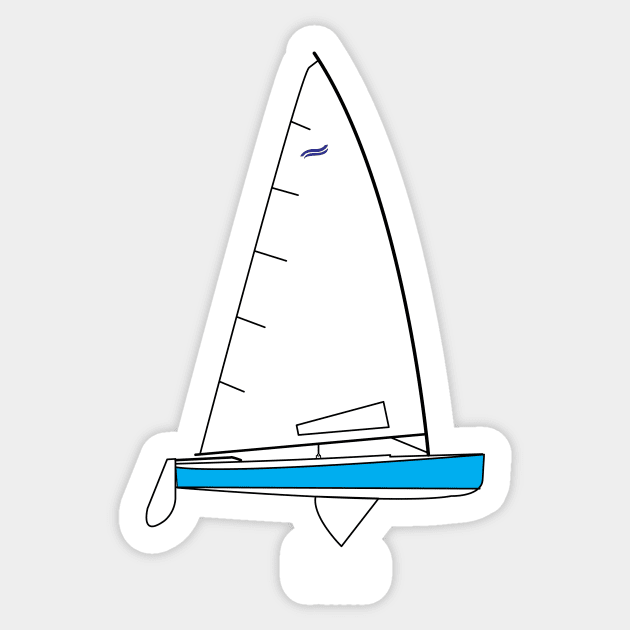 Finn Sailing Dinghy - Finn Dinghy - Sticker | TeePublic